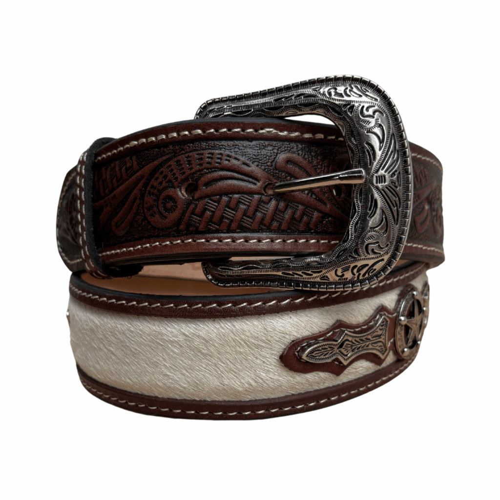 Cinturón Sheriff con Pelo 45 MM - Falcón Peleteria